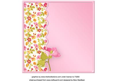 Picking Flowers Insert - CUP672821_1648 | Craftsuprint