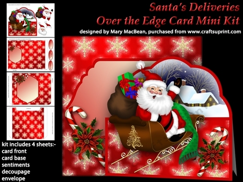 Santas Deliveries - Over the Edge Card Mini Kit - CUP723927_1648 ...