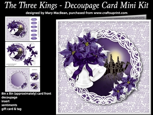 The Three Kings - Decoupage Card Mini Kit - CUP743572_1648 | Craftsuprint