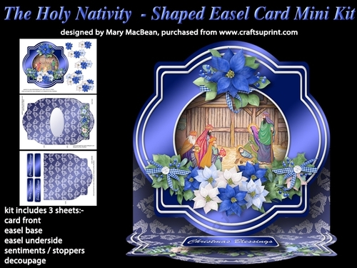 The Holy Nativity - Shaped Easel Card Mini Kit - CUP754112_1648 ...