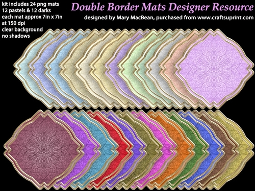 Double Border Mats Design Resource - CUP872567_1648 | Craftsuprint