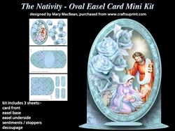The Nativity - Oval Easel Card Mini Kit - Photo by Yvonne Middleton
