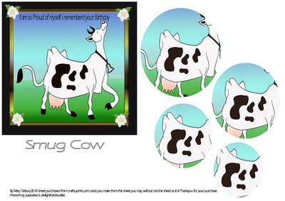 Smug Cow - CUP165216_21 | Craftsuprint