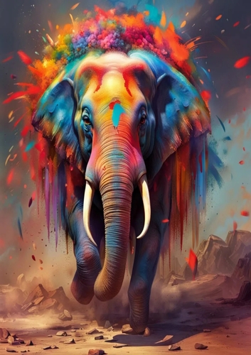 The powder elephant - CUP1231993_2229 | Craftsuprint