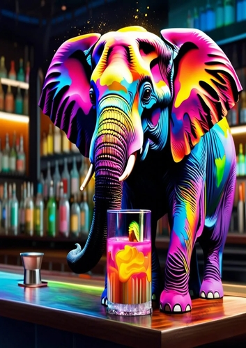 Jug of punch Elephant - CUP1232298_2229 | Craftsuprint