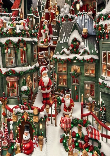 Santa Land Scene - CUP1233417_2229 | Craftsuprint