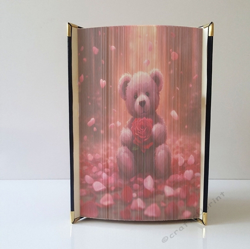 Red Rose Bear For Edge Strip Art Pattern - CUP1273880_2229 | Craftsuprint