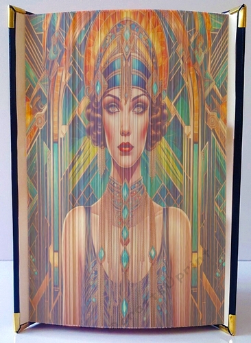 Vintage Art Deco Lady 20 Fore Edge Strip Art Book Pattern - CUP1277176 ...