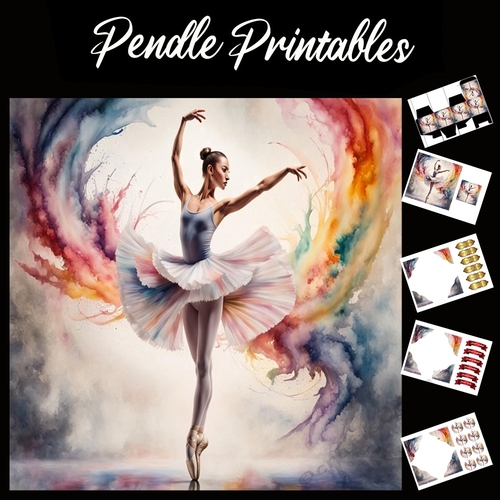 Ballet Dancing 7x7 Card Kit. Matching Box, Gift Bauble,Tag - CUP1278300 ...