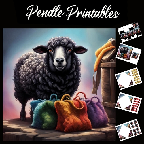 Nursery Rhyme: Baa Baa Black Sheep 4 7x7 Card Kit. Matching Box, Gift ...