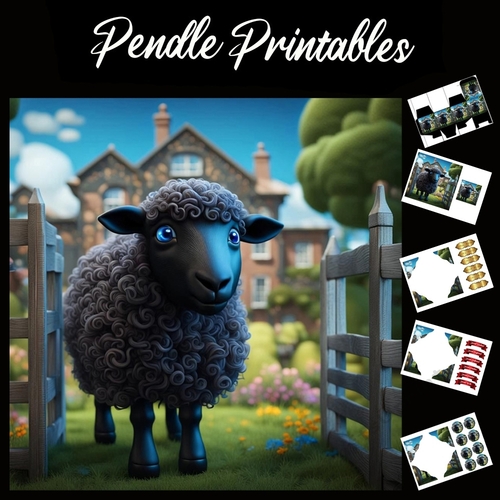 Nursery Rhyme: Baa Baa Black Sheep 11 7x7 Card Kit. Matching Box, Gift ...