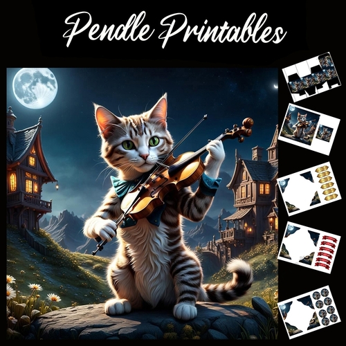 Nursery Rhyme: Hey Diddle Diddle 7x7 Card Kit. Matching Box, Gift ...