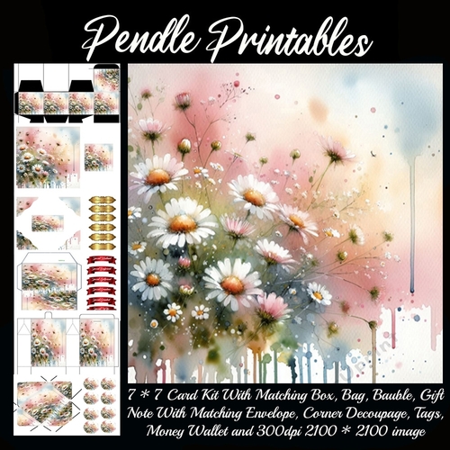 Daisy Posey 3 . 7 Piece Full Kit 7*7 - CUP1319734_2229 | Craftsuprint