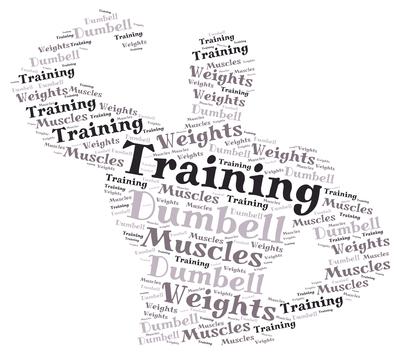 Body Builder Word Art Shape - CUP631308_2229 | Craftsuprint