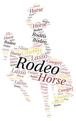 Rodeo Horse Word Art - CUP631382_2229 | Craftsuprint