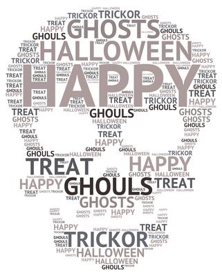 Halloween Spooky Skull Word Art - CUP631770_2229 | Craftsuprint