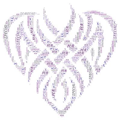 Someone Special Modern Heart Word Art - CUP636296_2229 | Craftsuprint