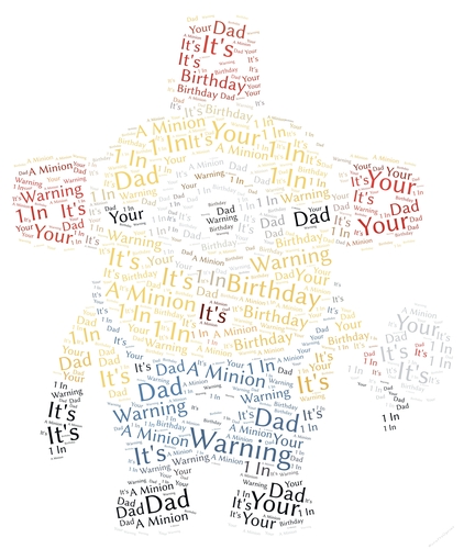 Minion Warning Its Your Birthday Day Word Art - CUP724497_2229 ...