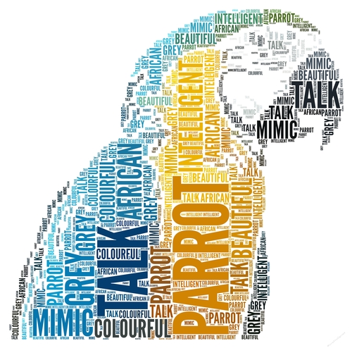 Parrot Word Art - CUP738767_2229 | Craftsuprint