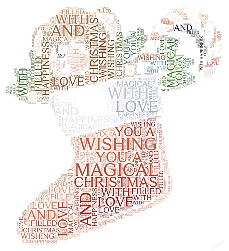 Christmas Stocking Word Art - CUP740757_2229 | Craftsuprint