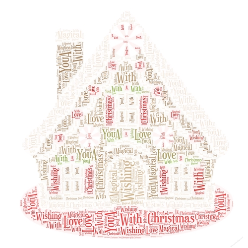 Christmas Gingerbread House Word Art - CUP807324_2229 | Craftsuprint