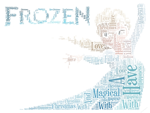 Frozen Elsa Christmas Word Art - CUP817971_2229 | Craftsuprint