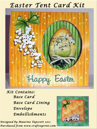 Easter Tent Card Kit - CUP195983_958 | Craftsuprint