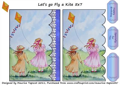 Let's Go Fly a Kite 5x7 - CUP214087_958 | Craftsuprint