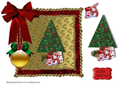 Christmas Bauble Frame and Tree - CUP144774_617 | Craftsuprint