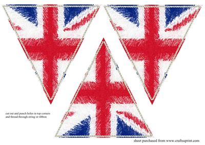 Union Jack Bunting Sheet - CUP323979_617 | Craftsuprint