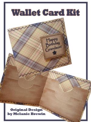 Blue & Biege Wallet Card Kit - CUP136889_877 | Craftsuprint