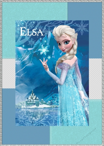 Elsa From Frozen Card Front Topper - CUP1225295_121188 | Craftsuprint