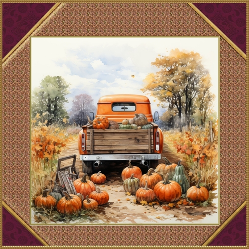 Fall Farm Truck Male Birthday, Sympathy,Thank you, Get Well, All ...