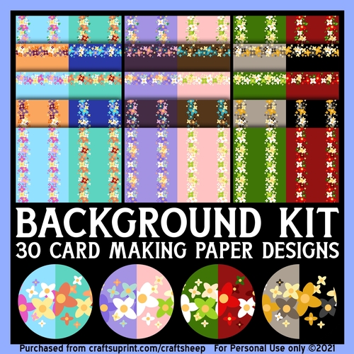 Floral A5 Background Kit with 30 Designs on 15 Pages - CUP1108352_80020 ...