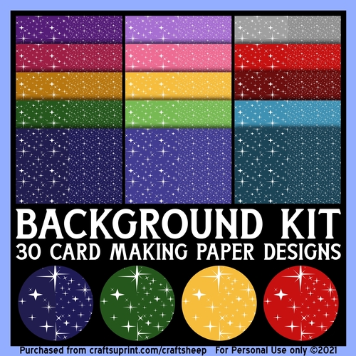 Stars A5 Background Kit with 30 Designs on 15 Pages - CUP1109405_80020 ...