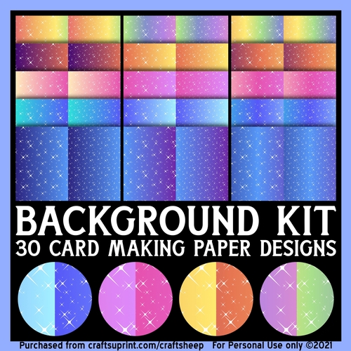 Stars A5 Background Kit with 30 Designs on 15 Pages - CUP1111193_80020 ...