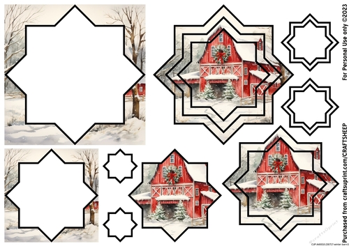 Winter Barn Pyramage Star Topper and Insert plus Gift Card and ...