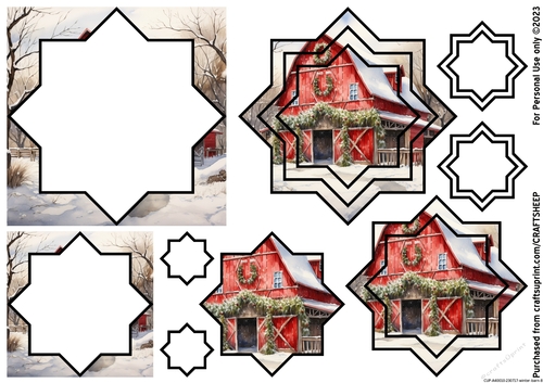 Winter Barn Pyramage Star Topper and Insert plus Gift Card and ...