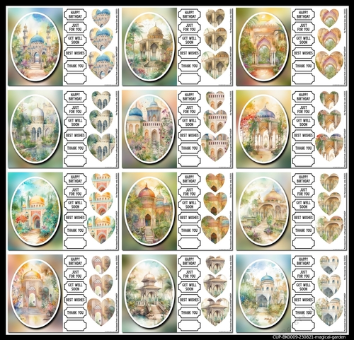 [BUMPER KIT] Magical Gardens Quick Card Fronts A5 and 5x7in with ...