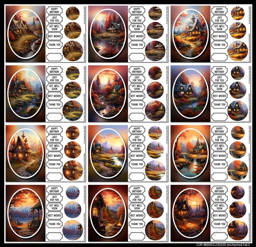 [BUMPER KIT] Enchanted Fall Quick Card Fronts A5 and 5x7in with ...