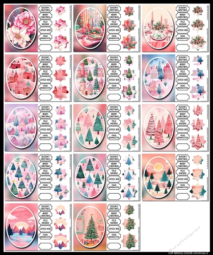 [BUMPER KIT] Christmas Quick Card Fronts A5 and 5x7in with Star-Shaped ...