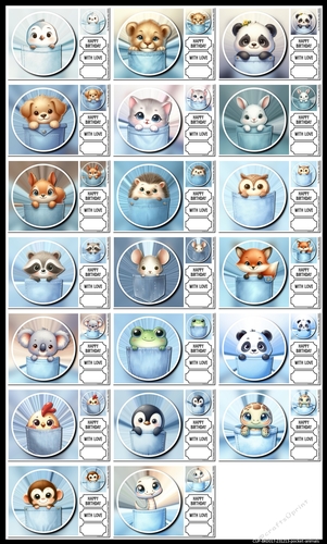 [BUMPER KIT] Pocket Animals Quick Card Fronts 8x8 and 7x7in with Gift ...