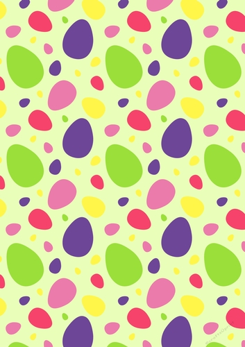 Colourful Easter Eggs Pattern A4 Craft Sheet Card Making Background 53 ...