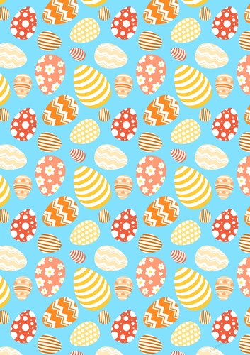 Colourful Easter Eggs Pattern A4 Craft Sheet Card Making Background 92 ...