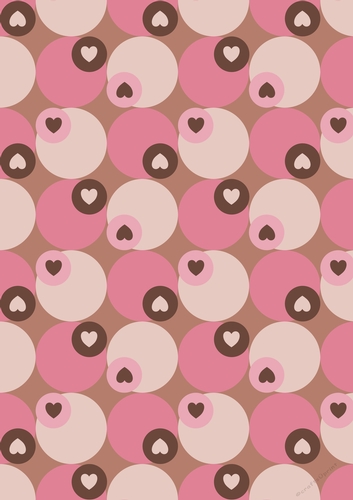 Hearts Pattern A4 Craft Sheet Card Making Background 220 - CUP950016 ...