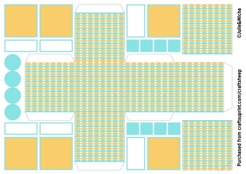 Geometric Patterned Cube Box Paper Craft Sheet 153 - CUP958750_80020 ...