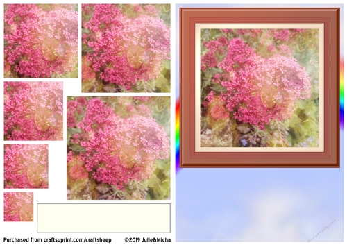 Quick Card with Pyramage Topper Flowers - CUP978507_80020 | Craftsuprint