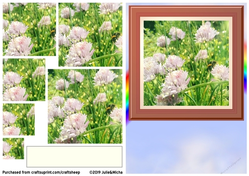 Quick Card with Pyramage Topper Flowers - CUP978510_80020 | Craftsuprint