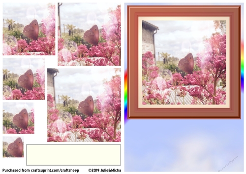 Quick Card with Pyramage Topper Flowers - CUP978511_80020 | Craftsuprint