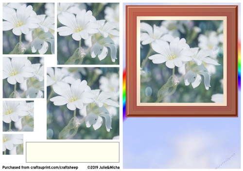 Quick Card with Pyramage Topper Flowers - CUP978521_80020 | Craftsuprint